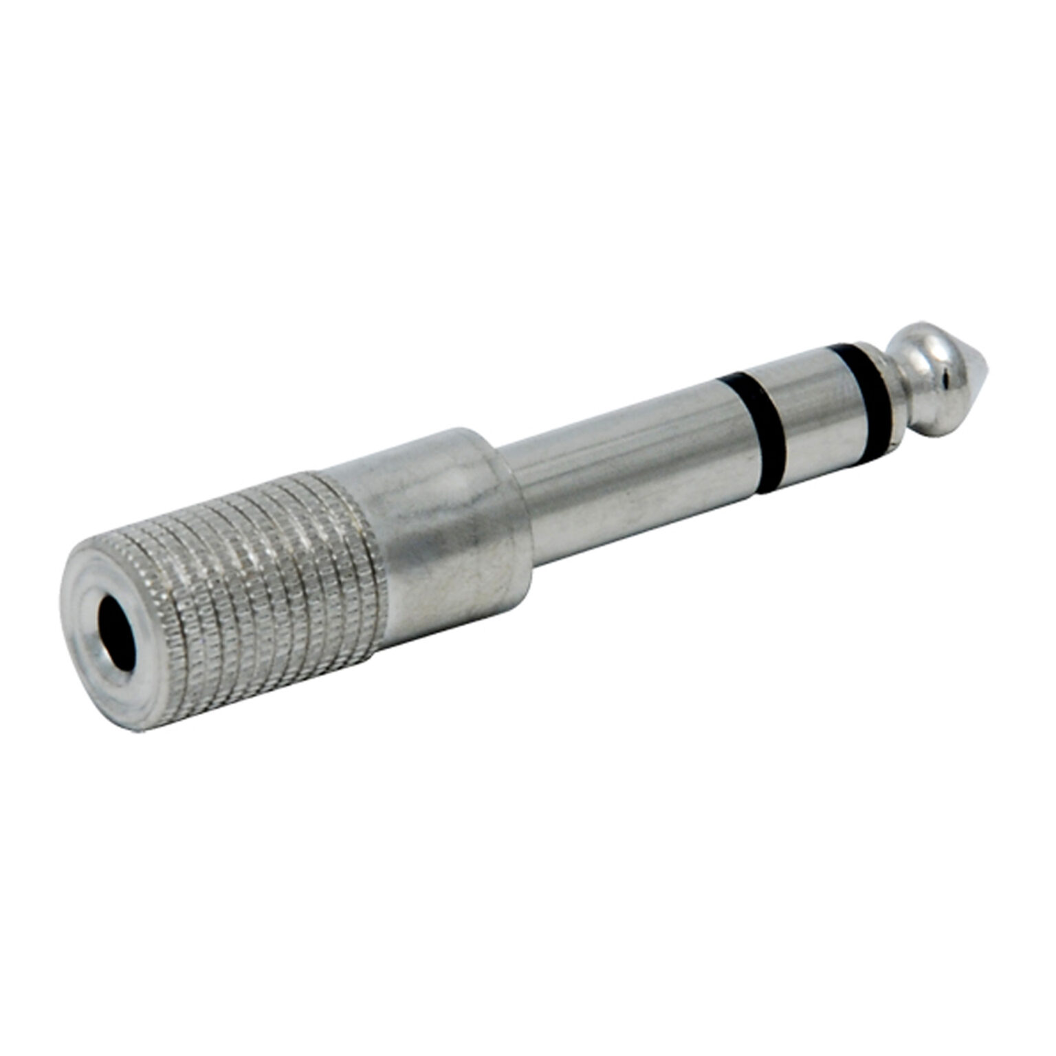 Adaptador Jack 3.5mm a Plug 6.3mm Estéreo Metálico - Ravensound